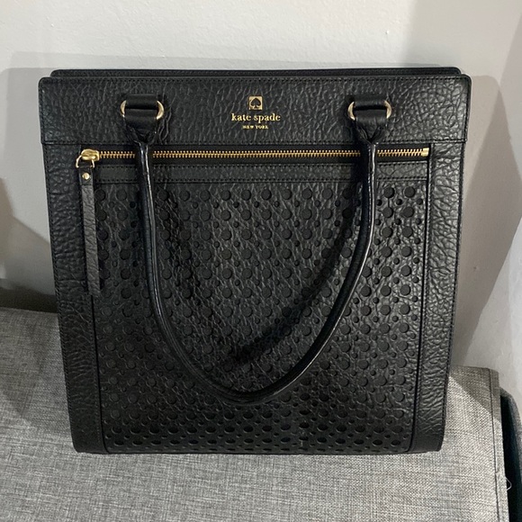 kate spade | Bags | Kate Spade Lynne Large Black Shouldertote Purse ...